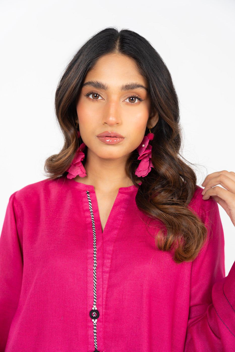 Stitched - Printed Herringbone Shirt – Alkaram Studio
