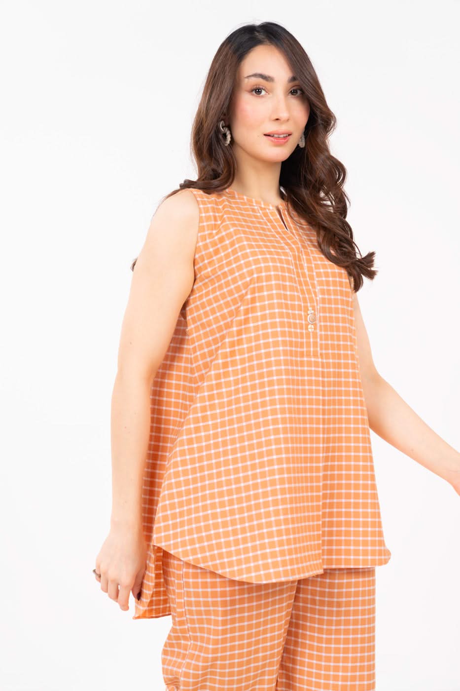 Stitched - 2 Pc Printed Yarn Dyed Outfit – Alkaram Studio