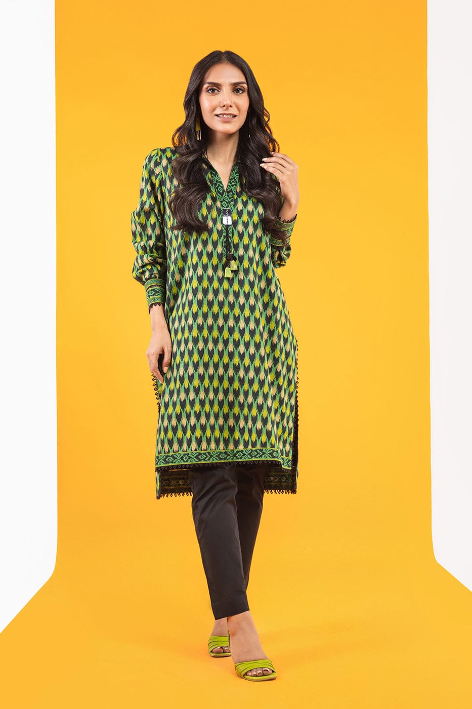 Lawn Shirt Design For Girls