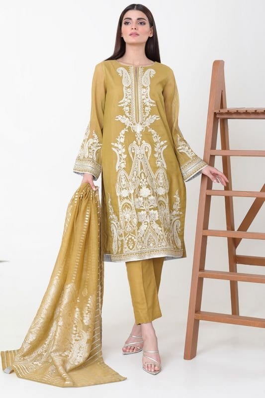 3 Piece Formal Cotton Net Suit – Alkaram Studio