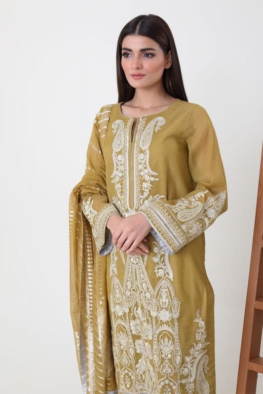 3 Piece Formal Cotton Net Suit – Alkaram Studio